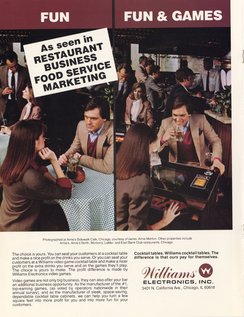 Williams Inc. Arcade Marketing Materials – The Arcade Blogger
