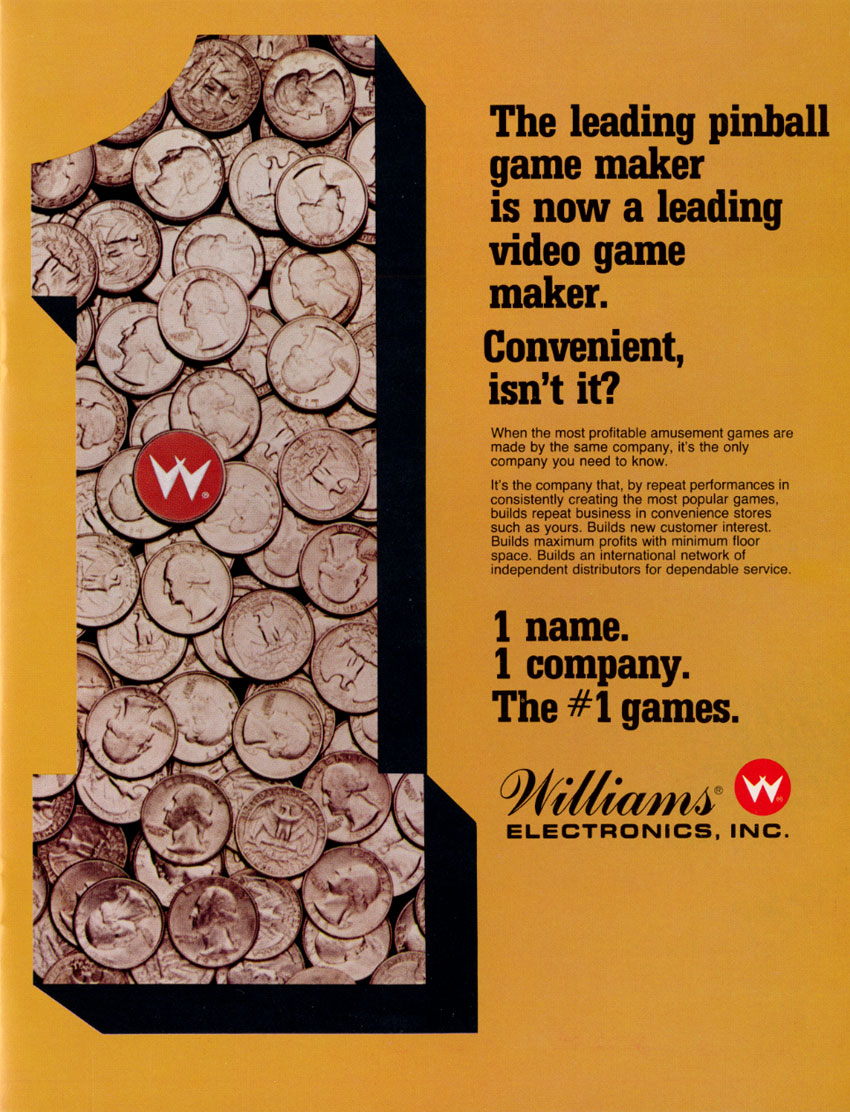 Williams Inc. Arcade Marketing Materials – The Arcade Blogger