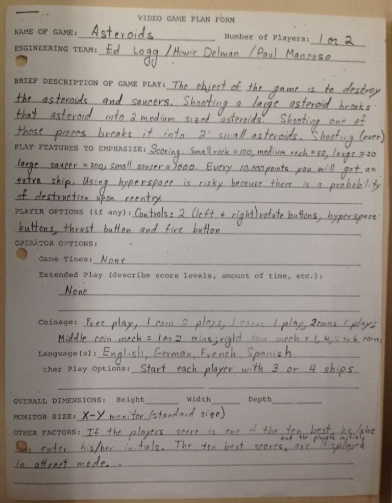 Atari Asteroids: Creating a Vector Arcade Classic – The Arcade Blogger